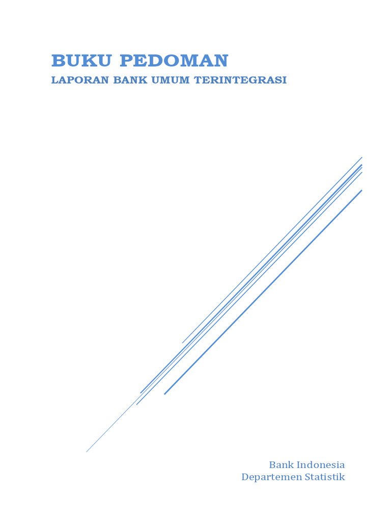 Buku Pedoman Laporan Bank Umum Terintegrasi | PDF