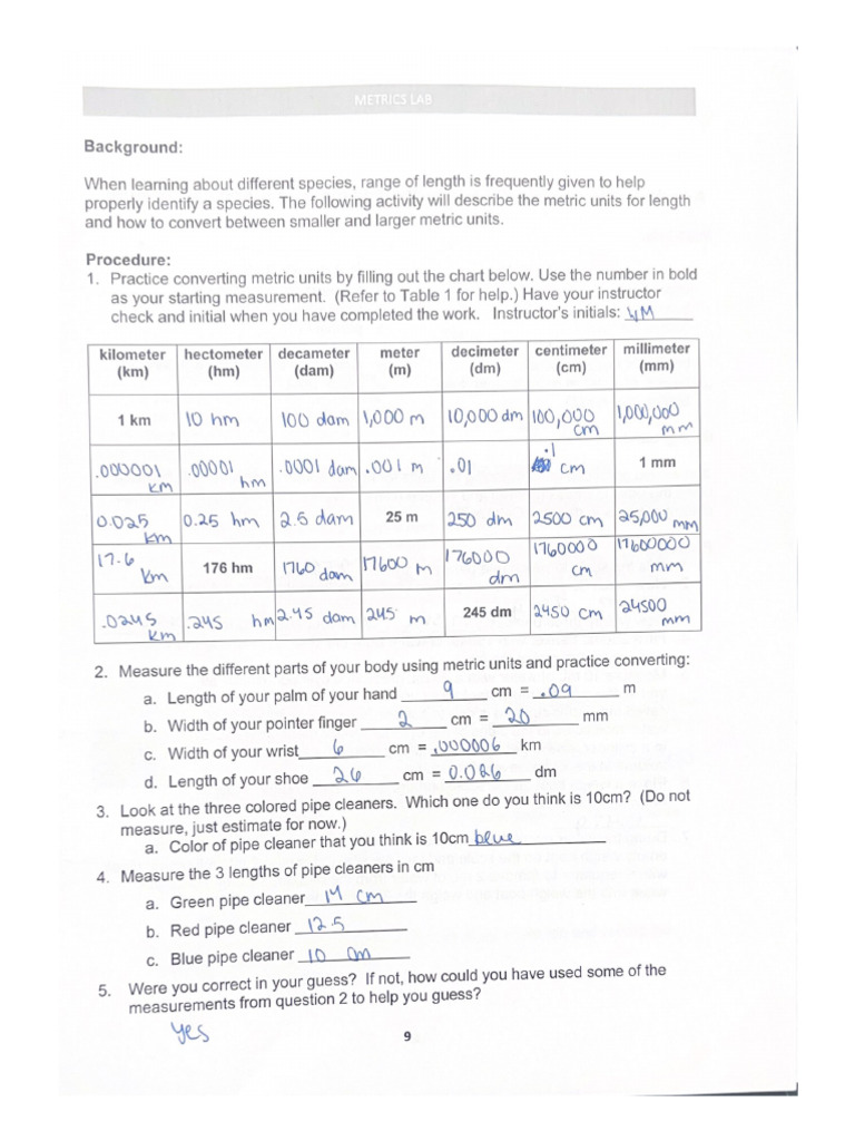 Metrics Lab | PDF