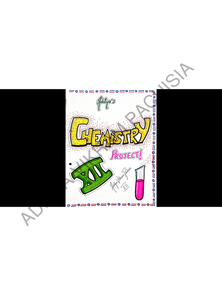 CHEMISTRY Project File Class 12th AVP - Edited | PDF