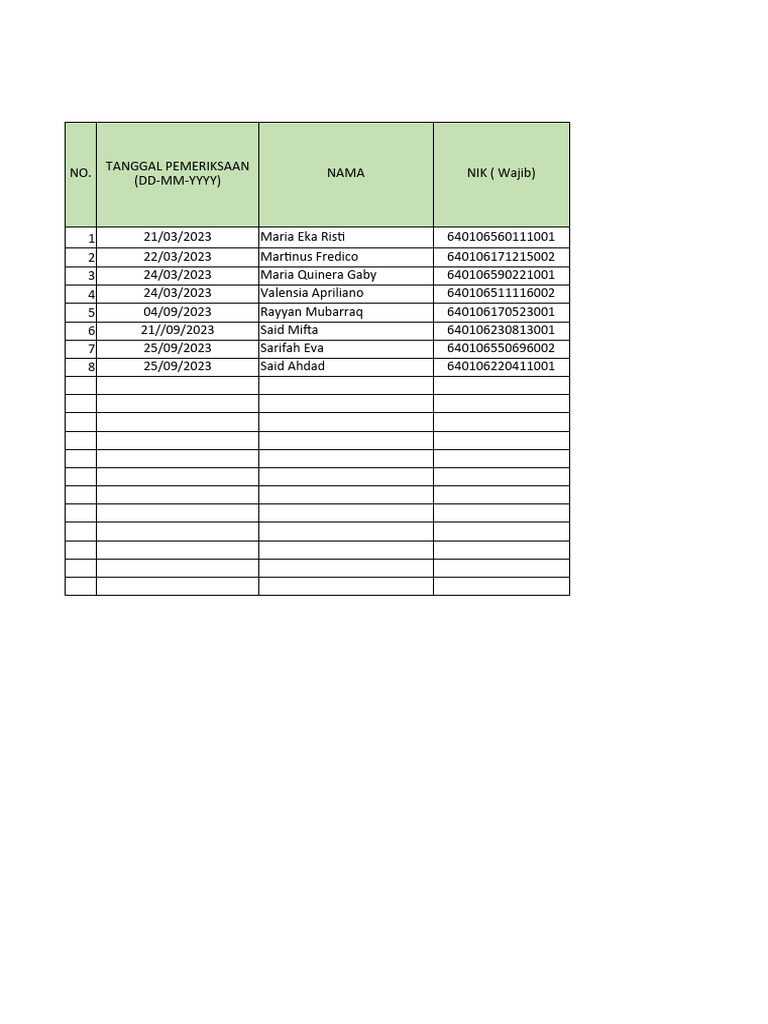 Form Offline Dengue | PDF