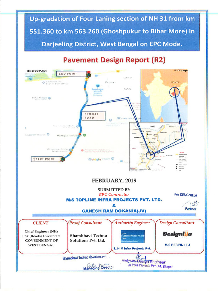 NH 31 Pavement Design Report | PDF | Road Surface | Road
