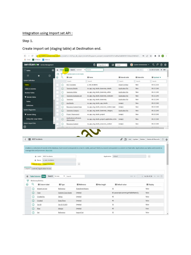 Bi-Directional Integration Using Import Set API | Download Free PDF | Information Technology ...