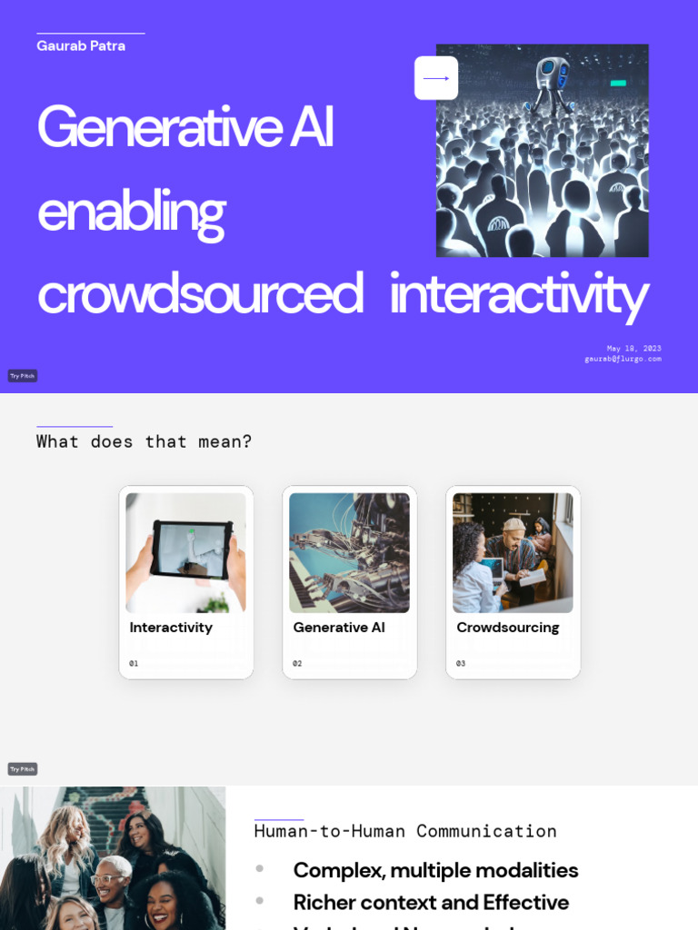 Generative AI Enabling Crowdsourced Interactivity | PDF | Artificial Intelligence | Intelligence ...