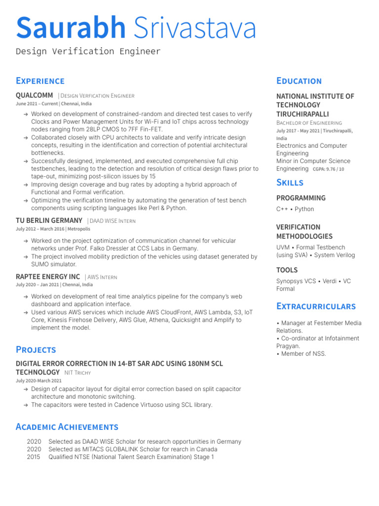Saurabh Resume | PDF | Formal Verification | Amazon Web Services Saurabh Resume | PDF | Formal Verification | Amazon Web Services