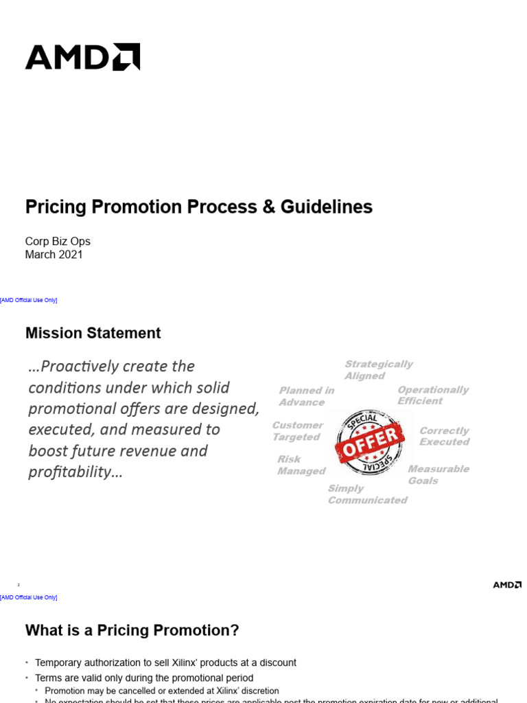 Price Promotion Guideline | PDF | Sales | Pricing