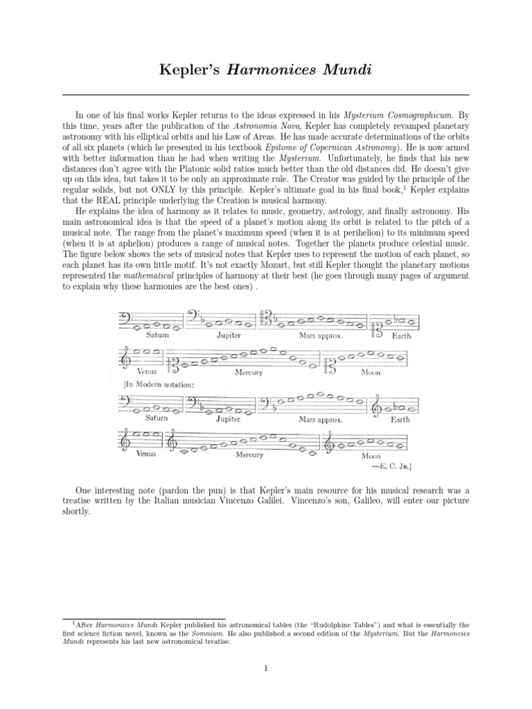 Harmonices Mundi | Download Free PDF | Johannes Kepler | Astronomy