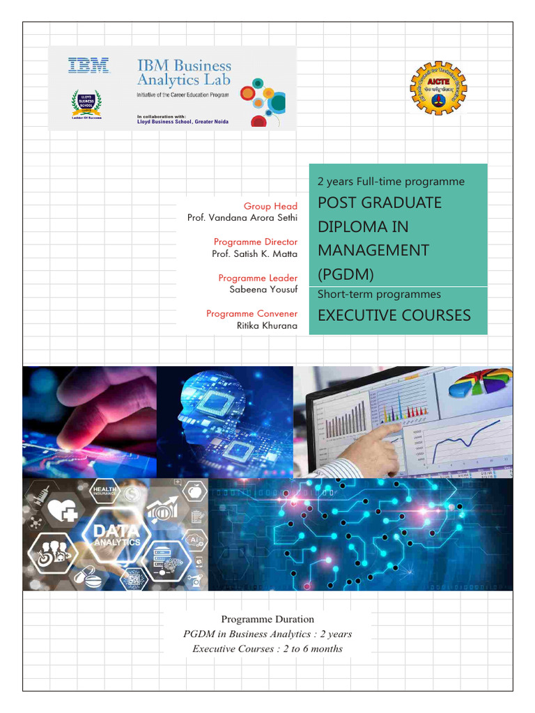 PGDM Business Analytics Brochure | PDF | Analytics | Business Intelligence