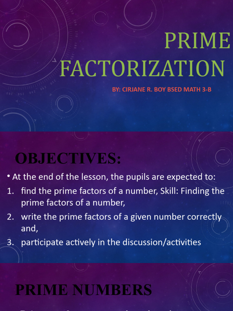 Prime Factorization For Students Pdf Career Growth Home Garden