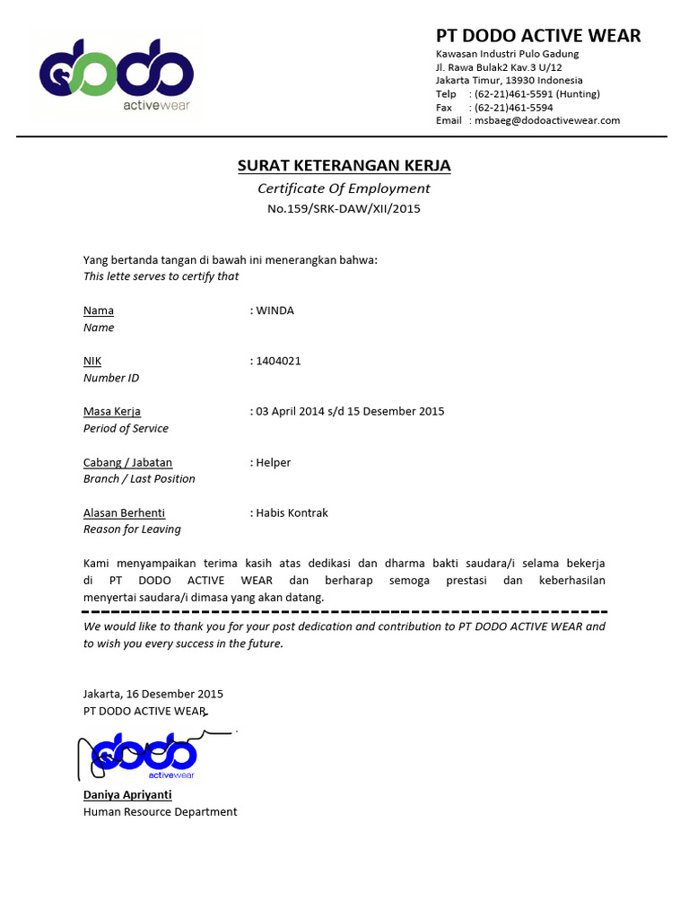 PT Dodo Active Wear | PDF