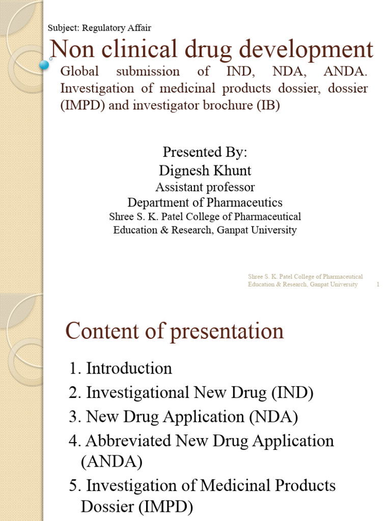 Non Clinical Drug Development | PDF | Clinical Trial | Pharmacology