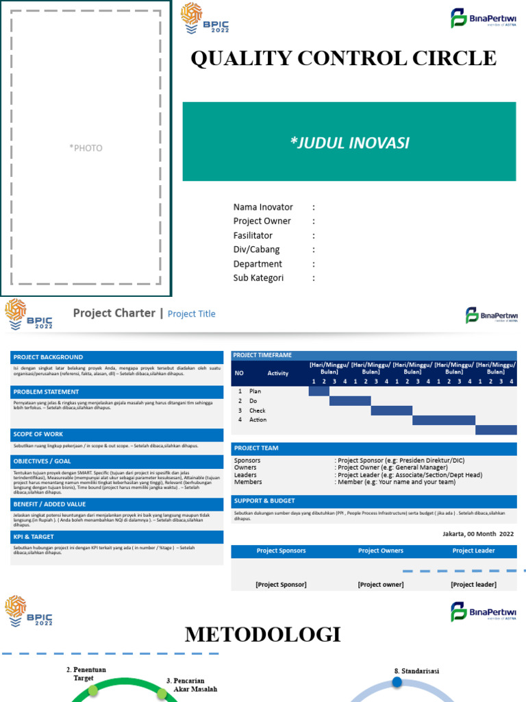 Template Quality Control Circle 2022 | PDF