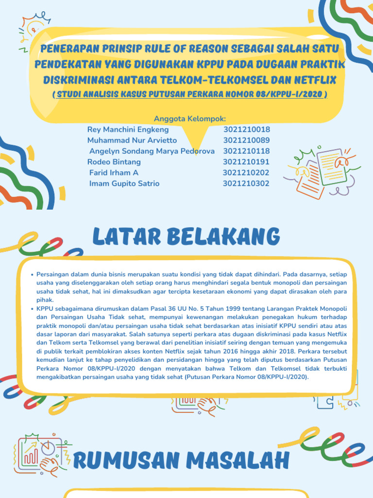 Rule Of Reason Kppu Kasus Telkom Vs Netflix Pdf
