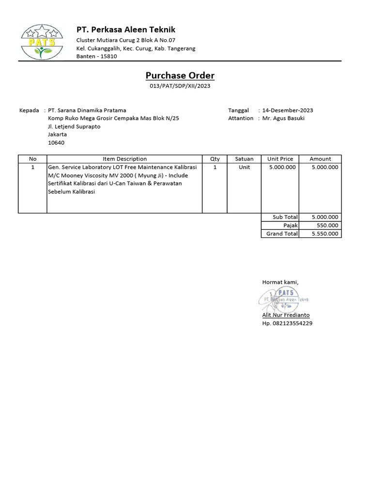 Po 013 Pt. SDP | PDF