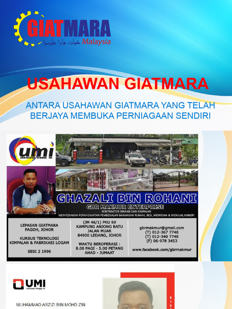 Slide Usahawan Giatmara | PDF