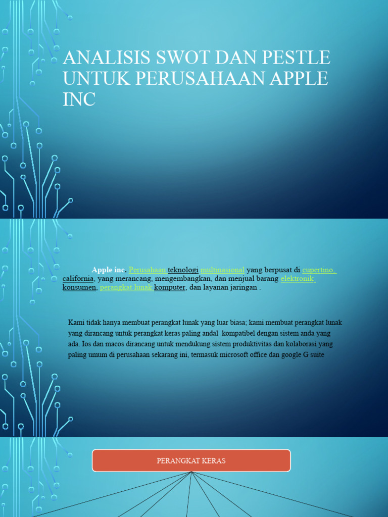 Analisis SWOT dan PESTLE Apple Inc. | PDF