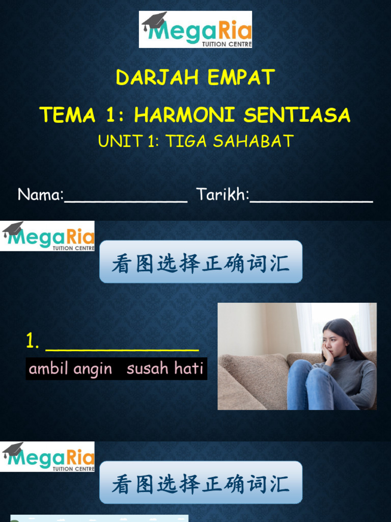 Unit 1 Tiga Sahabat 2 - Ex - Present | PDF
