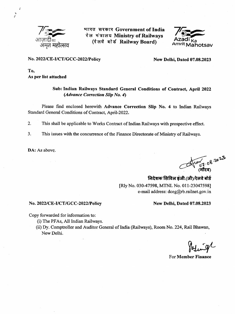 2023 - 04 - 26 RBCE - CE-I-CT Indian Railways Standard General ...