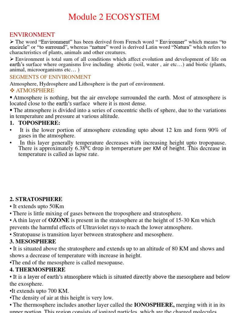 Module 2 Ecosystem | PDF | Grassland | Food Web