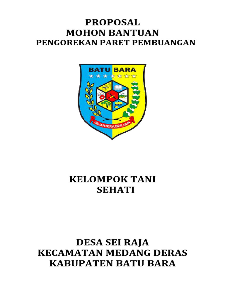 Proposal Pengorekan Drainase Tani Sei Raja | PDF