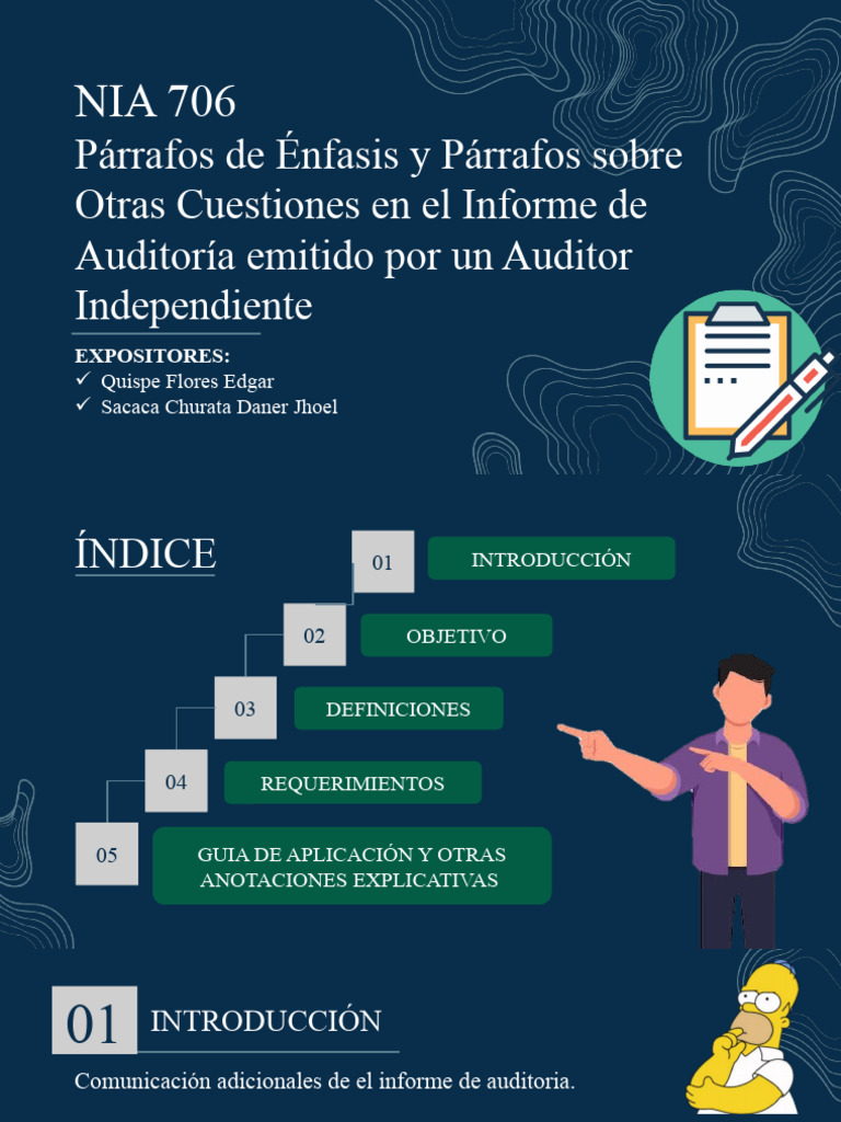 Nia 706 | PDF | Auditoría | Contralor