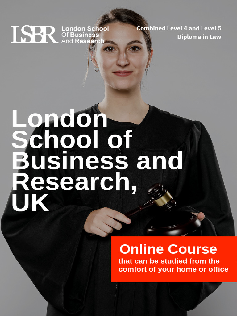 Combined Level 4 and Level 5 Diploma in Law - Delivered Online by LSBR ...
