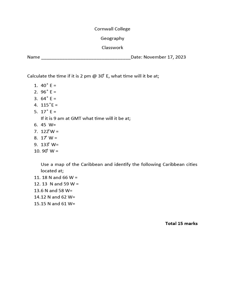 Longitude and Time | PDF