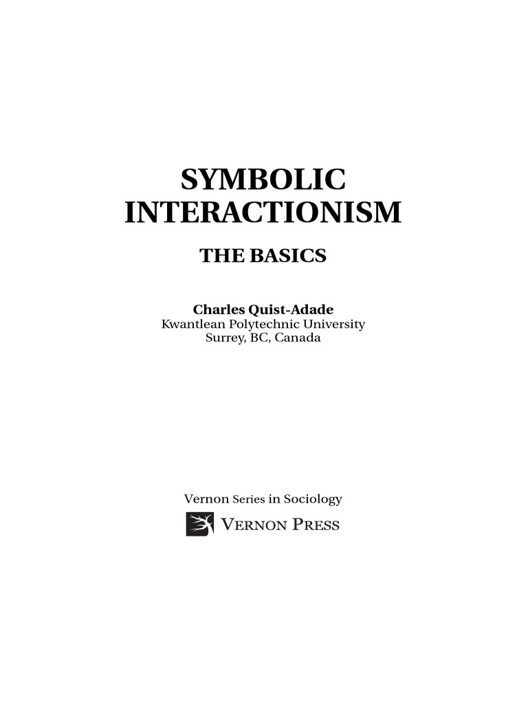 Symbolic Interactionism: The Basics | PDF | Sociology | Social Psychology