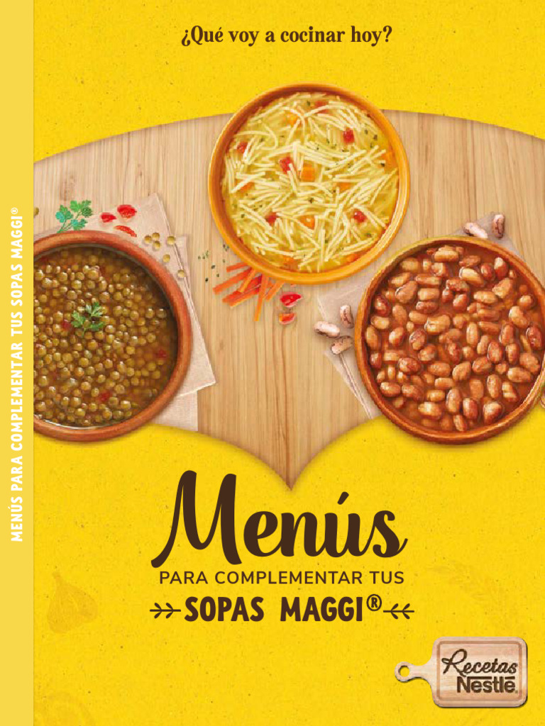 Menús con Sopas MAGGI® Caseras | PDF | Sopa | Salsa