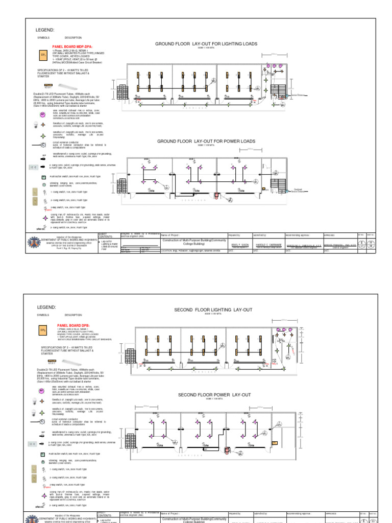 Ground Floor Electrical Layout | PDF | Fluorescent Lamp | Mains Electricity