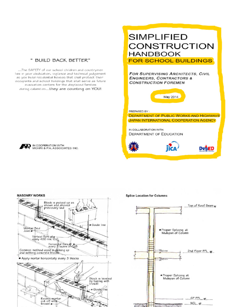 DPWH CHB Mortar Drawing | PDF