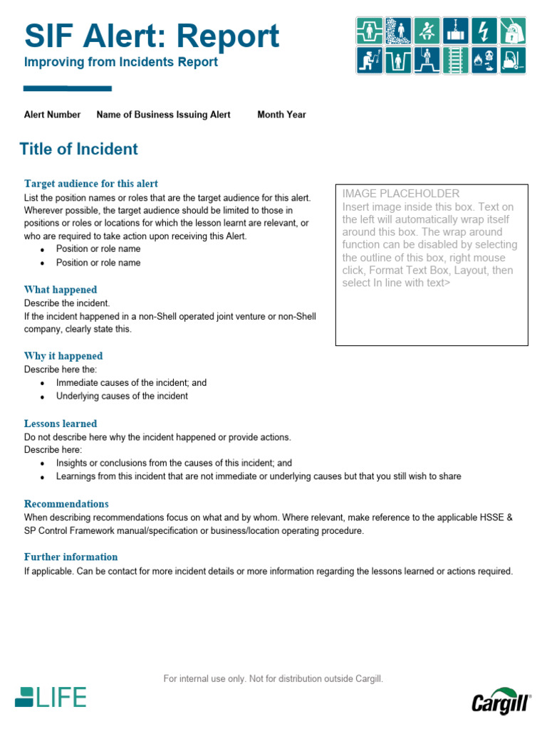 EHS-DPA-SOP-02-F.01 - SIF Alert Report and Summary | PDF