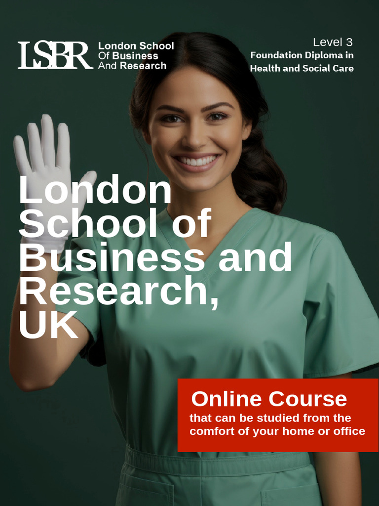 Level 3 Diploma in Health and Social Care - Delivered Online by LSBR ... Level 3 Diploma in Health and Social Care - Delivered Online by LSBR ...