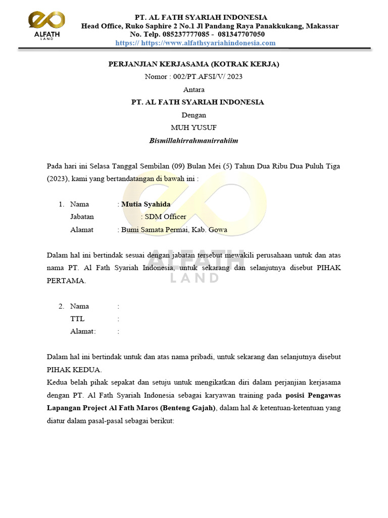 Contoh Akad | PDF | Bisnis | Pengelolaan Keuangan & Uang