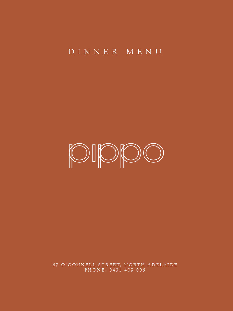 Pippo Dinner Menu Proof2 | PDF
