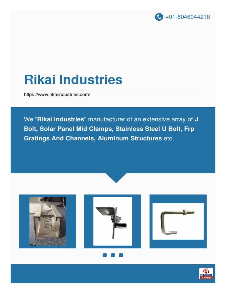 Rikai Industries | PDF | Screw | Steel