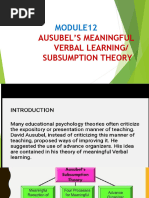 Reception Learning David Ausubel | PDF | Learning | Learning Theory (Education)