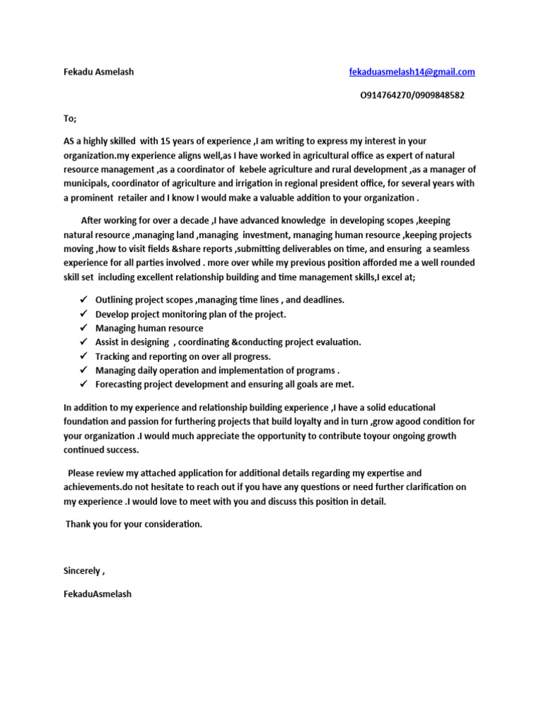 Fekadu Document | PDF