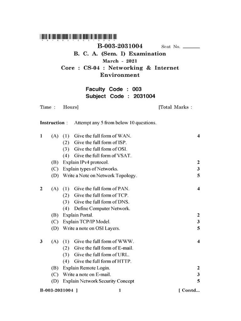 Networking Paper | PDF