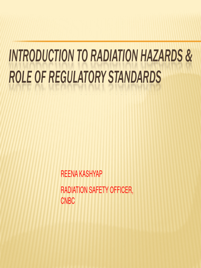 Radiation Safety | PDF | Ionizing Radiation | Radiation Protection