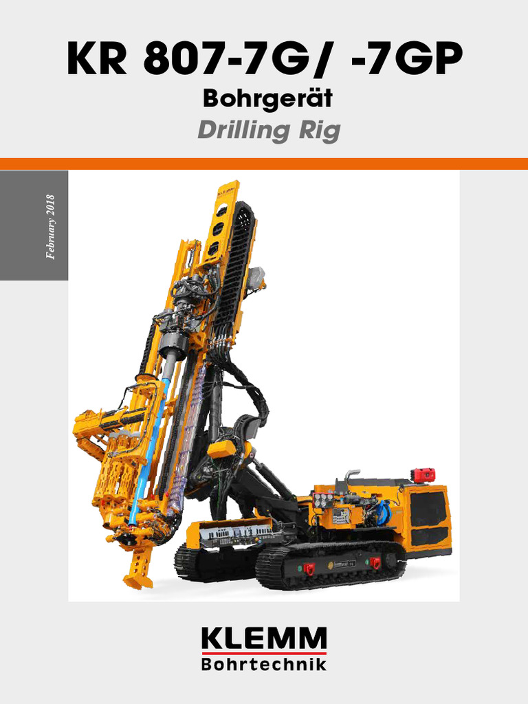 KR 807-7G/ - 7GP: Drilling Rig | PDF