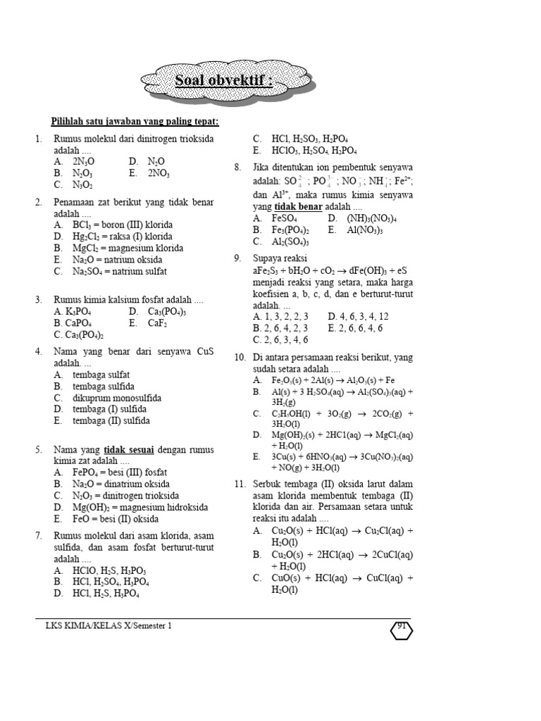 12-Soal Hitungan Kimia | PDF