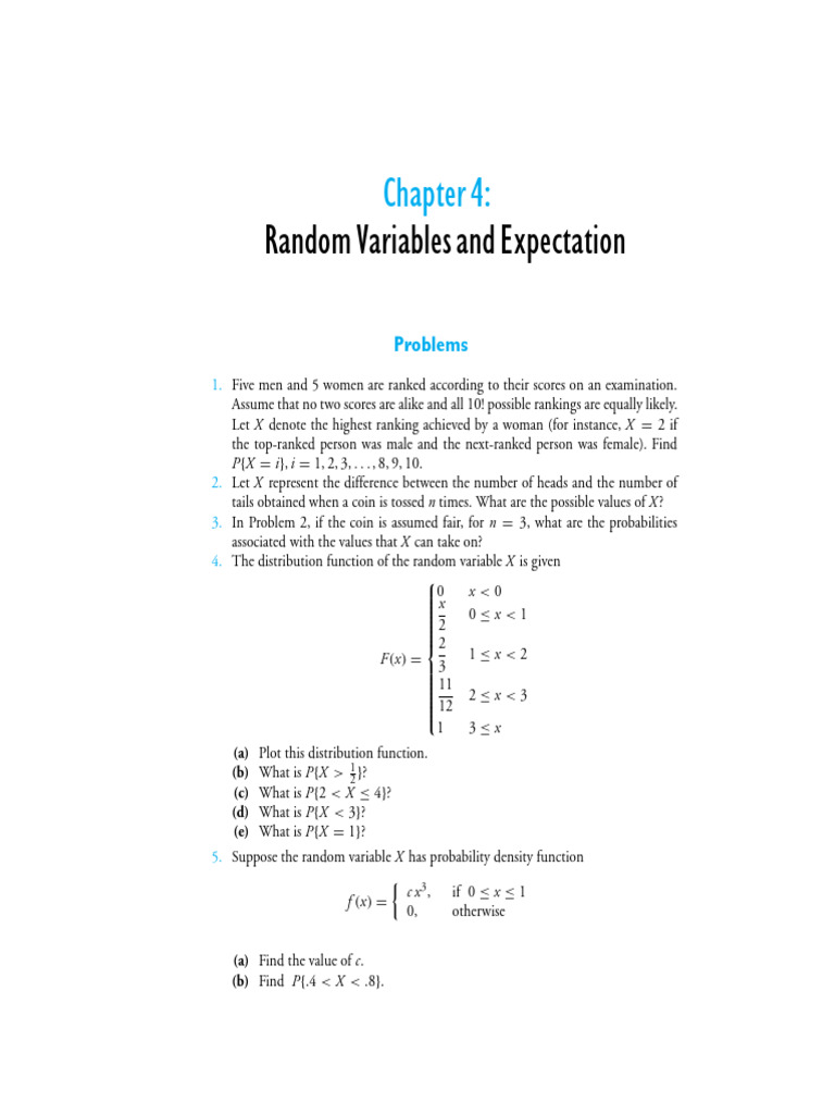 Prob NStat 3 | PDF | Probability Density Function | Probability Distribution