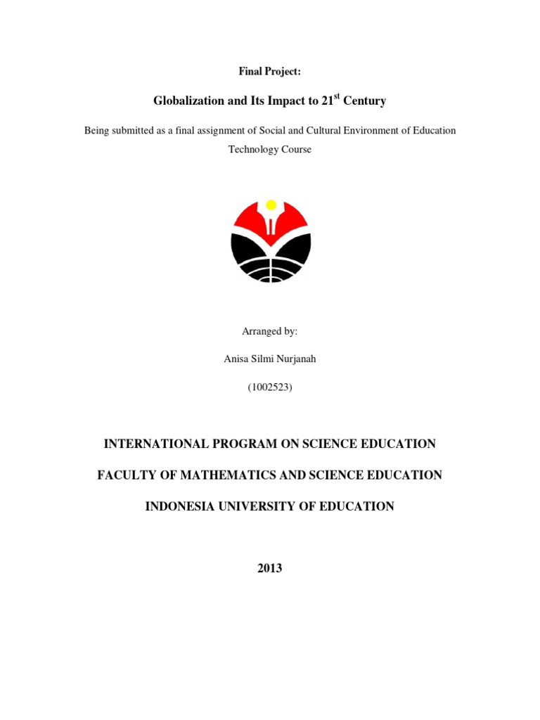 Final Project - Globalization and Its Impact To 21st Century | Download ...