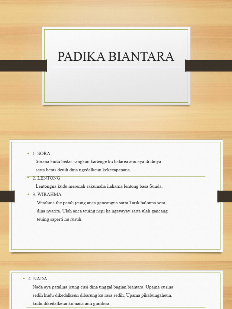 Materi Biantara (Padika Biantara) | PDF
