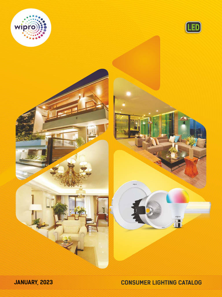 Wipro - Lighting Catlogue - Jan'2023-1 | PDF