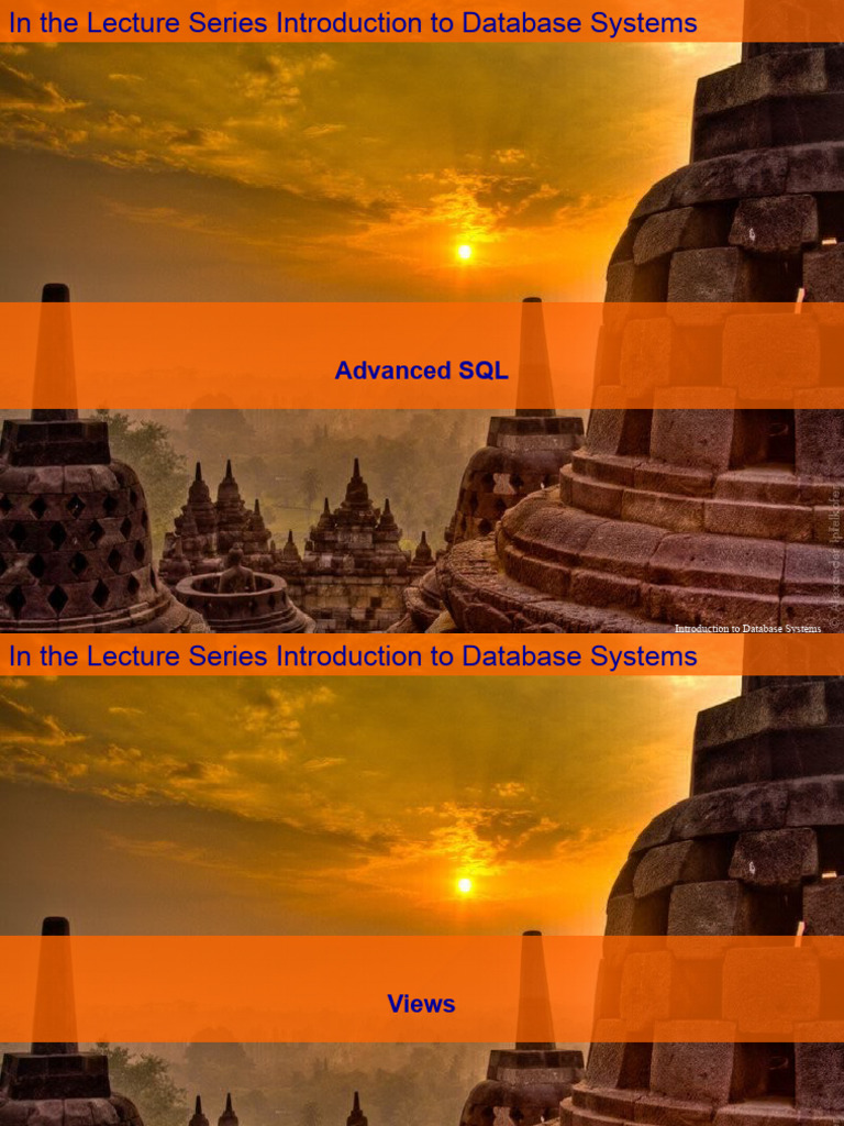 Chapter 6 - advancedSQL | PDF | Database Index | Databases Chapter 6 - advancedSQL | PDF | Database Index | Databases