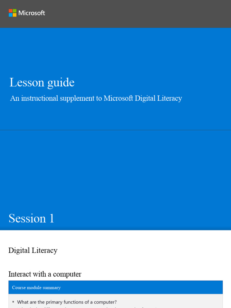 Digital Literacy | PDF | Operating System | Application Software