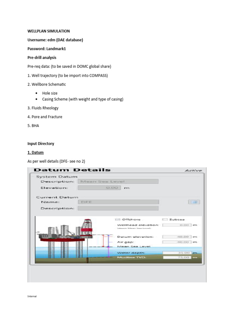 WELLPLAN SIMULATION Notes Rev | PDF | Casing (Borehole) | Mechanical ...