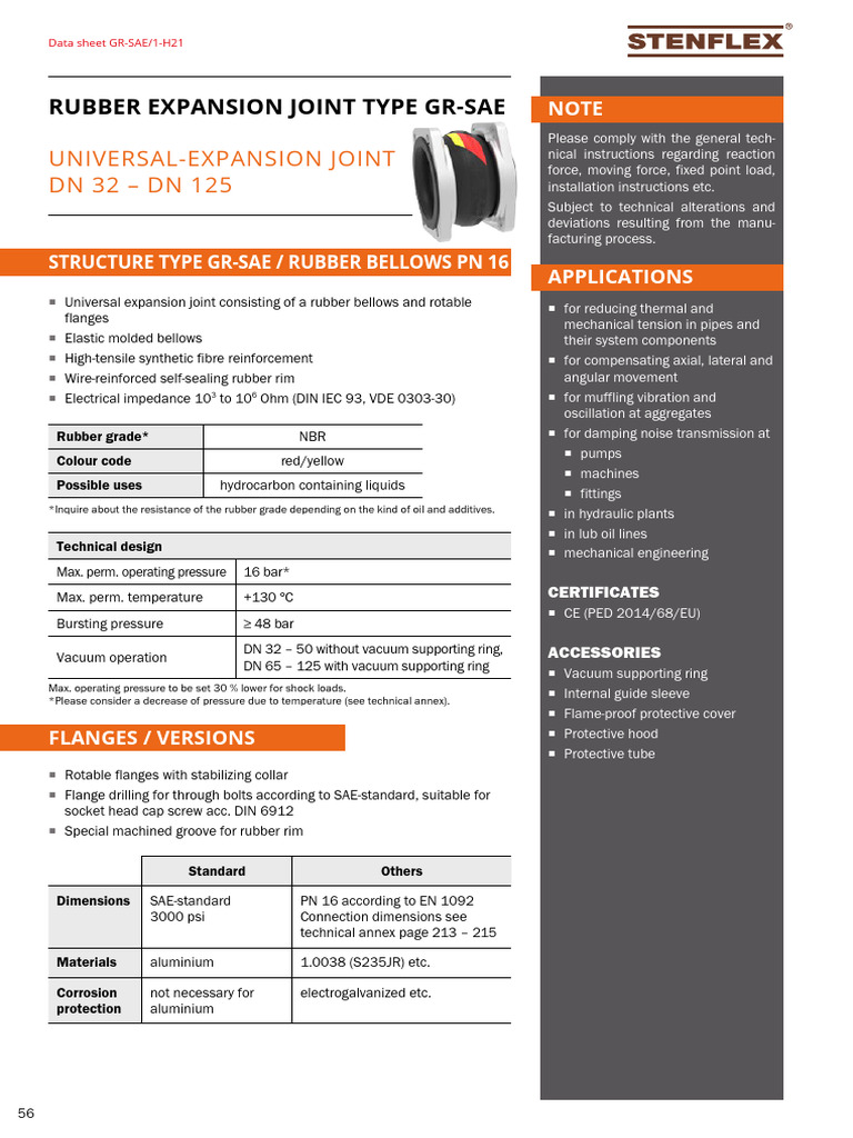Stenflex - GR Sae1 2H21 | PDF | Mechanical Engineering | Materials