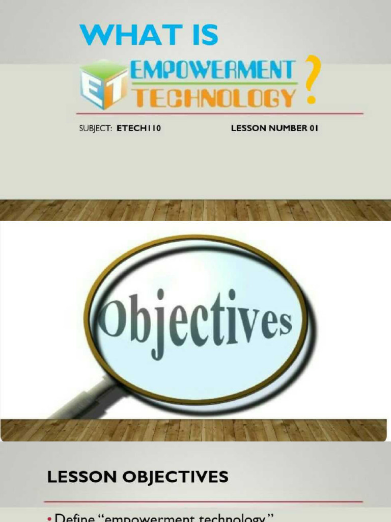 Introduction- Definition of Etech | PDF